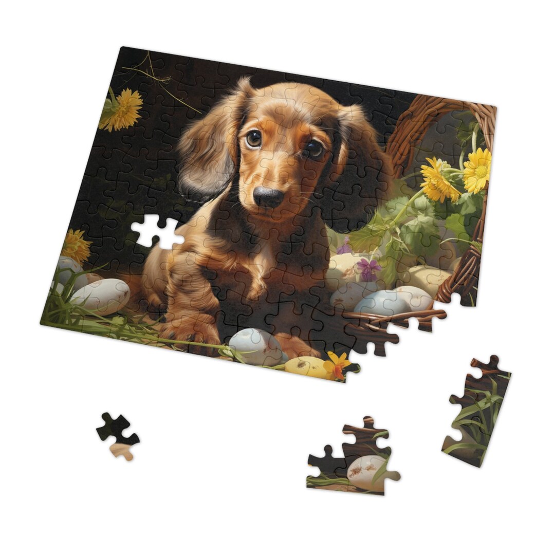 Charming Dachshund Puzzle for All Ages 30 to 1000 Pieces Available ...