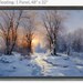 Framed Wall Art of Landscape and Nature Canvas, First Winter Snowfall ...