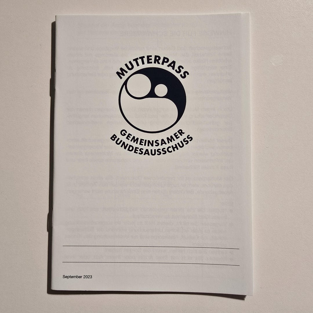 Original deutscher Mutterpass NEU | unbeschrieben | neueste Version ...