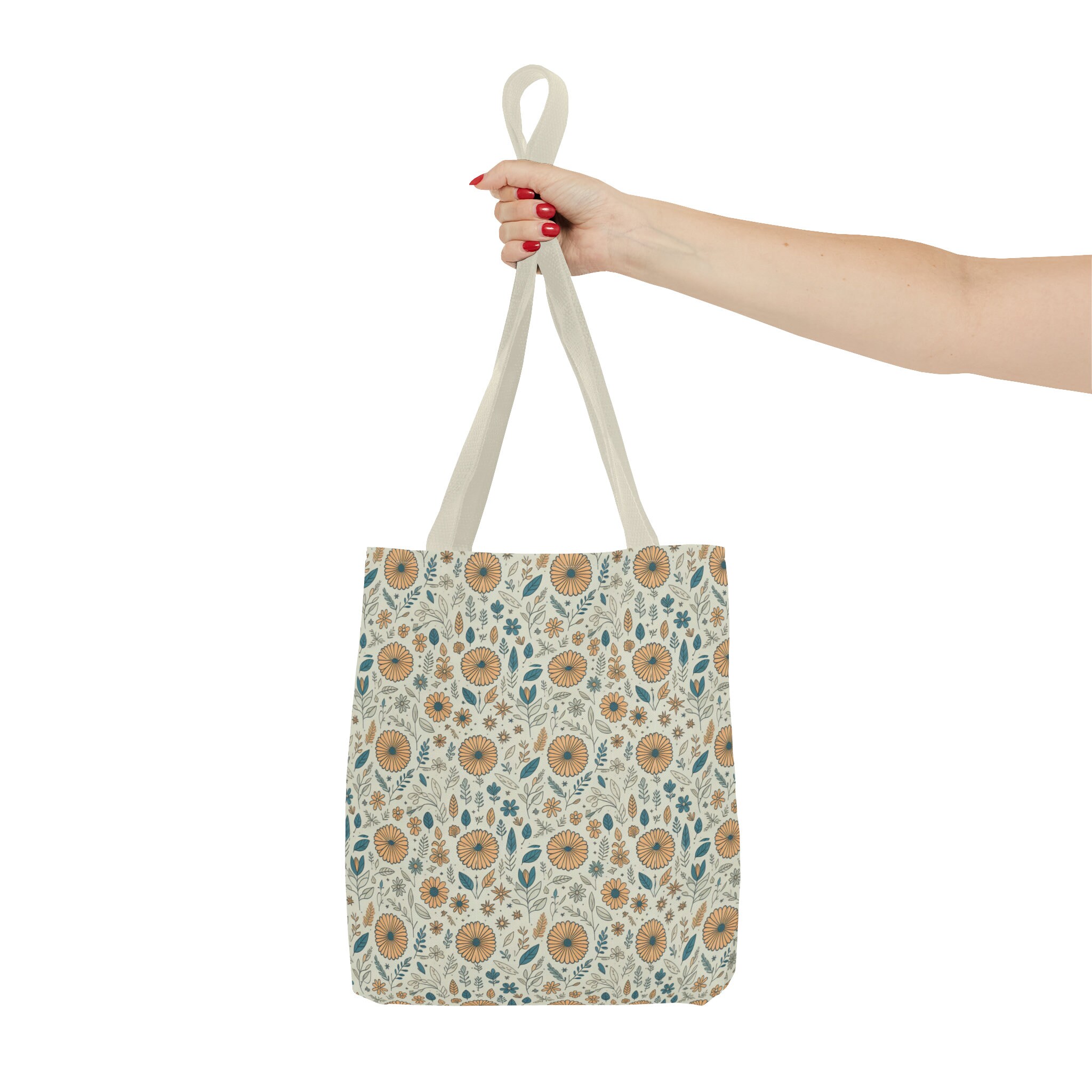 Crafter's Tasteful Tote Bag-rose Pattern-flower Print-sewing Bag ...