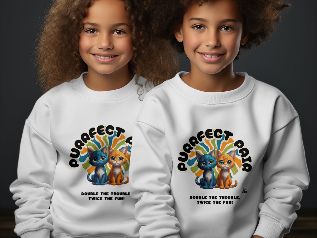 Double the Trouble-twice the Fun-twinning-twin-top for Twins-toddler ...