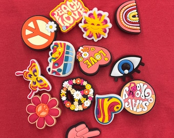 Croc Compatible Vintage Styled Shoe Charms for Your Crocs, Groovy ...