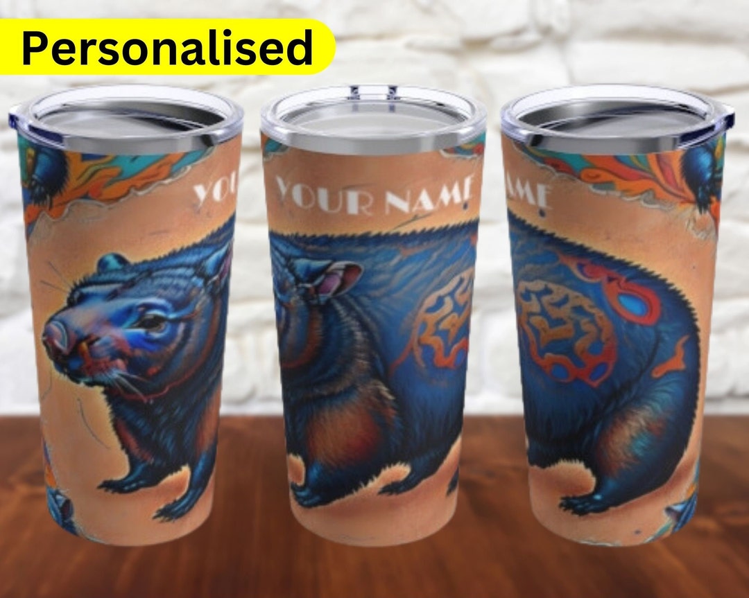 Custom Unique Wombat Aboriginal Art Tumbler 20oz - Etsy