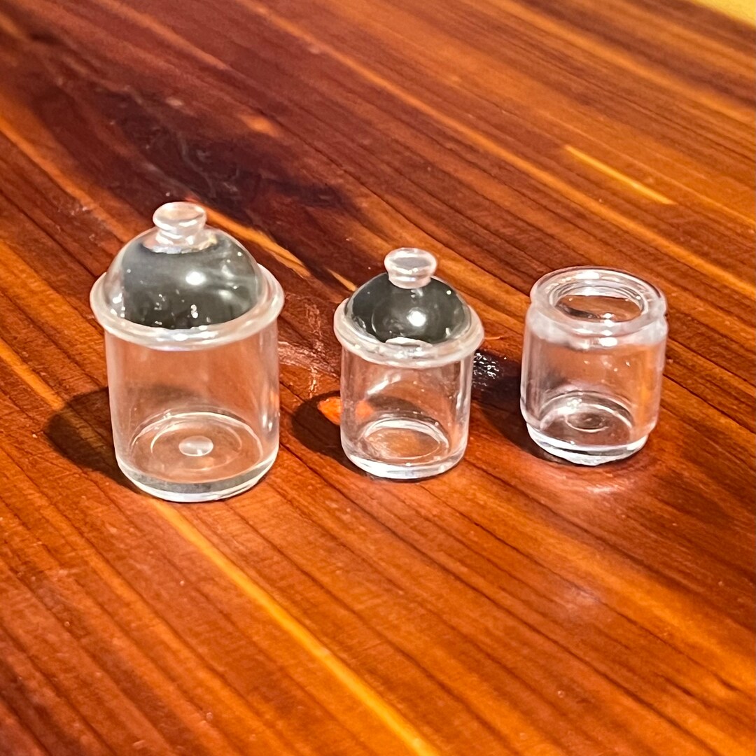 Miniature Jars Mini Candy Jar With Removable Lid Dollhouse - Etsy