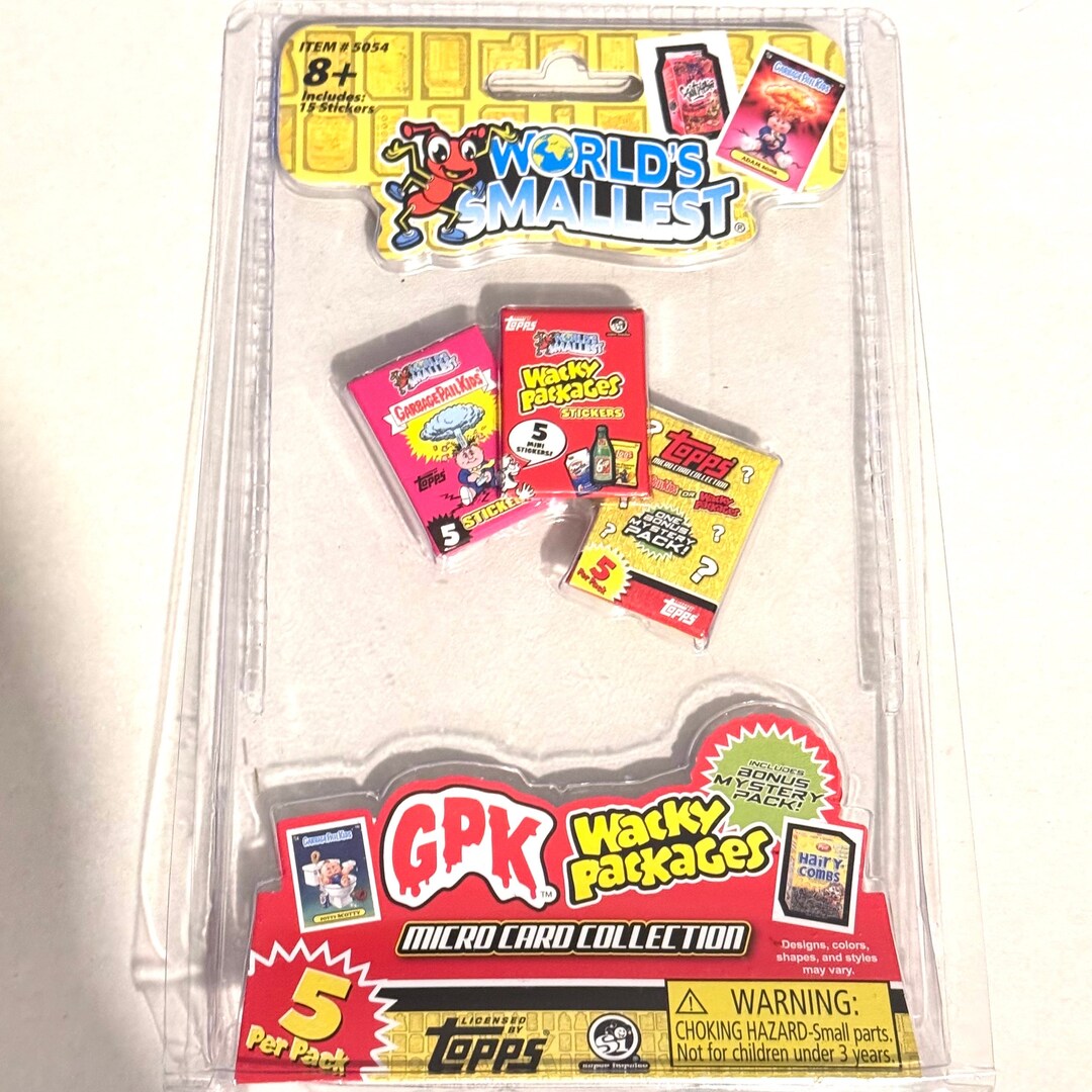 Worlds Smallest Garbage Pale Stickers, Wacky Package Stickers - Etsy