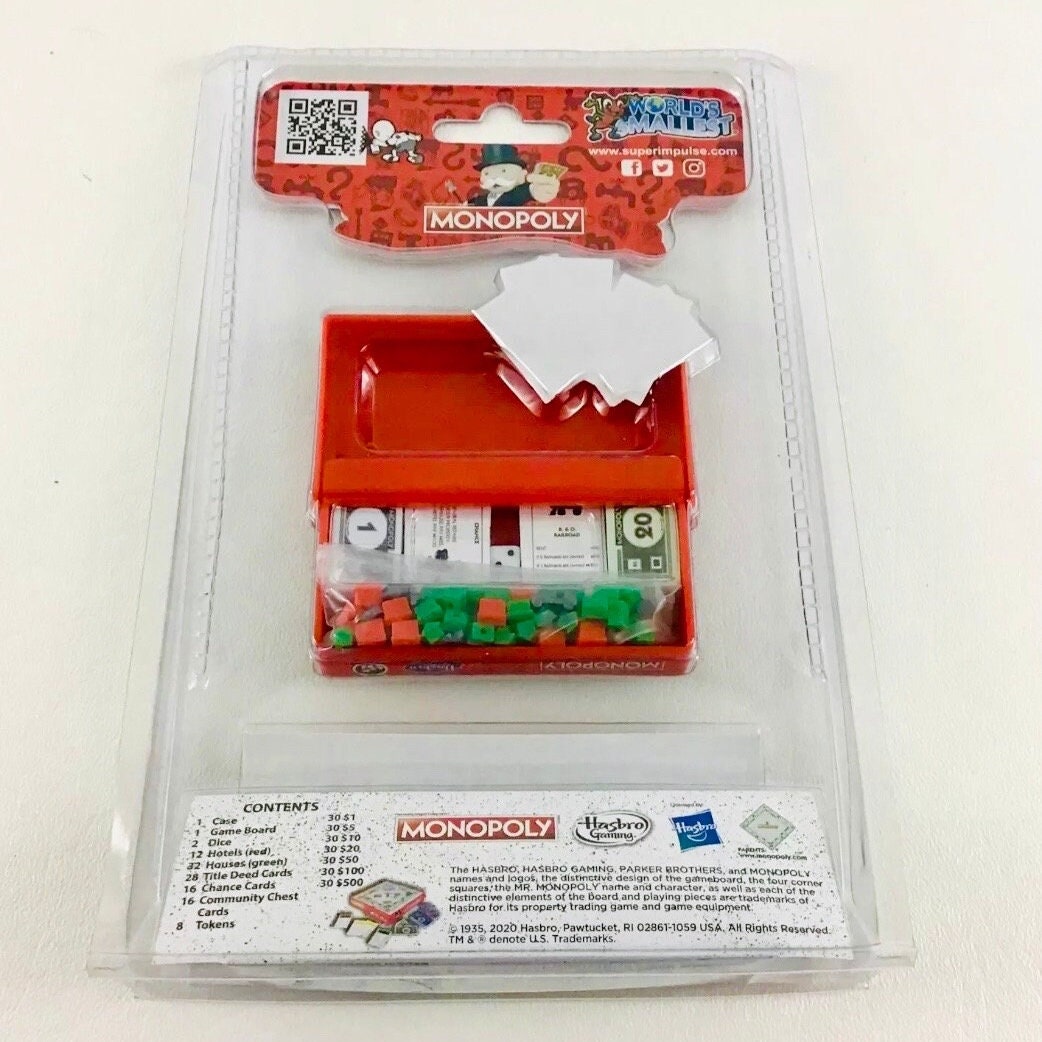 Miniature Monopoly Board Game, Worlds Smallest Toys - Etsy