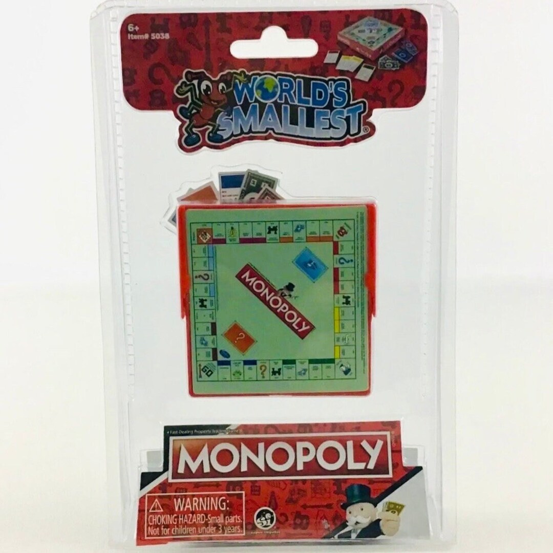 Miniature Monopoly Board Game, Worlds Smallest Toys - Etsy