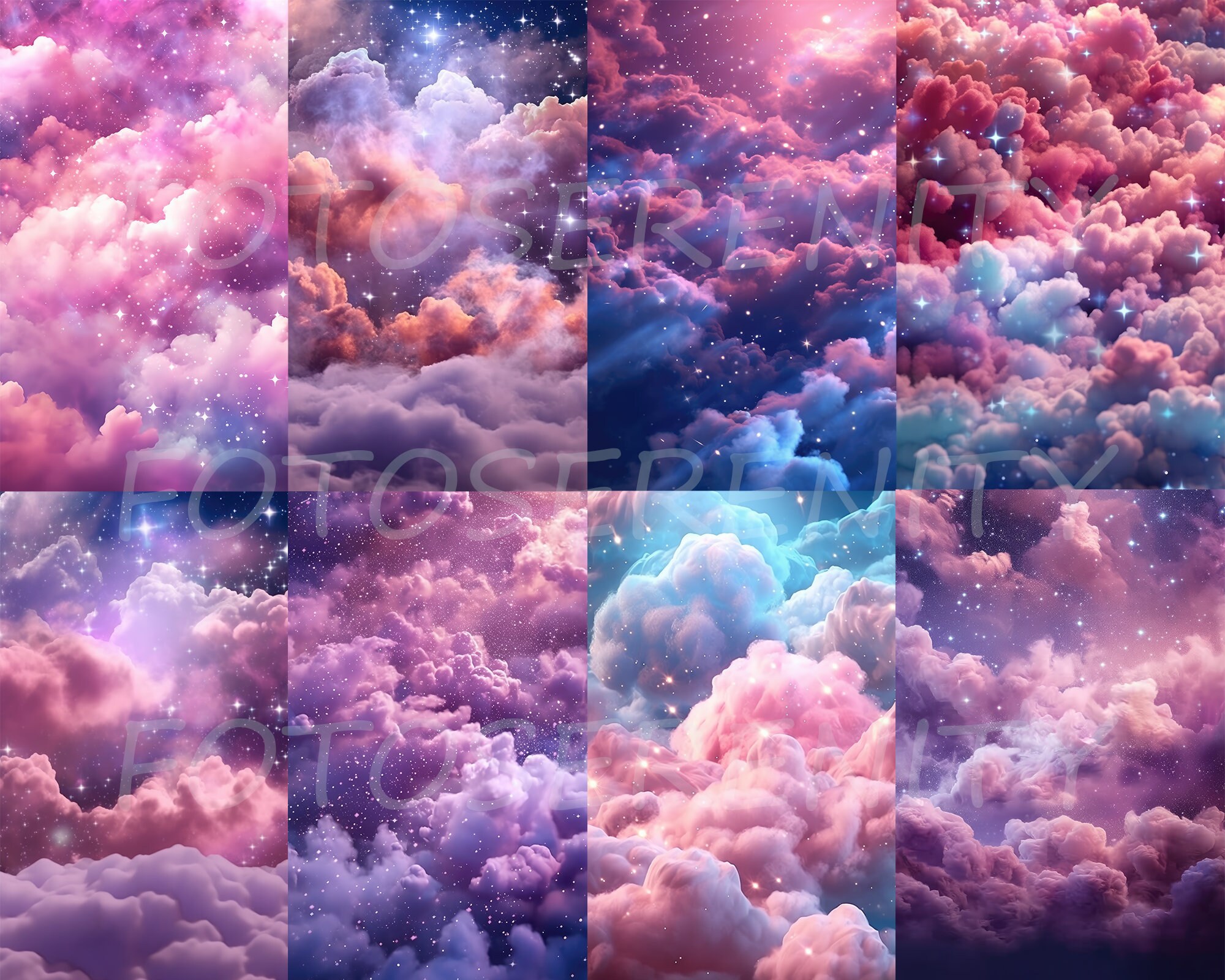 10 Pink Colorful Cloud Backdrops Sky Backdrops Purple Backdrops ...