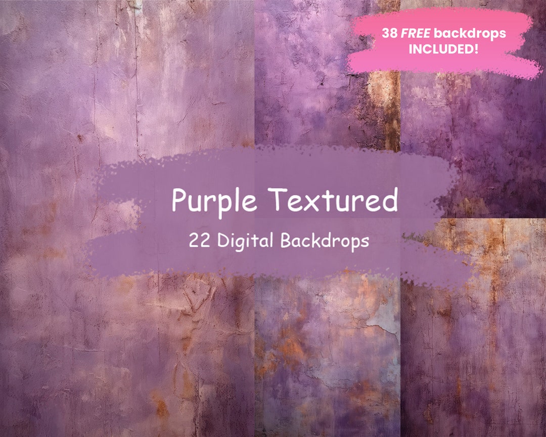 Purple Textured Digital Backdrops Professional Backdrops Photoshop ...