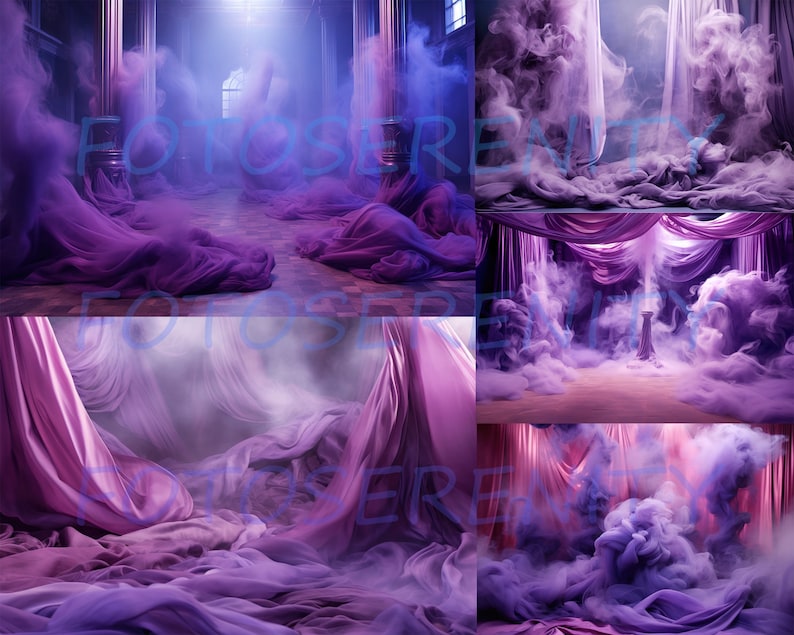 13 Purple Fabric Digital Backdrops Maternity Backdrops Silk Backdrops ...