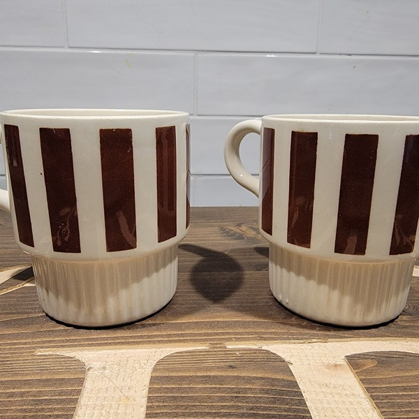 Striped Mugs - Etsy