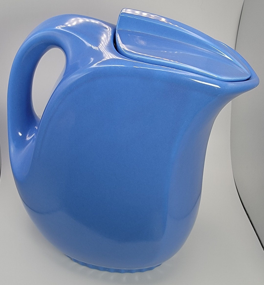 Vintage Hall China Co. Blue Refrigerator Pitcher Made Exclusively for ...