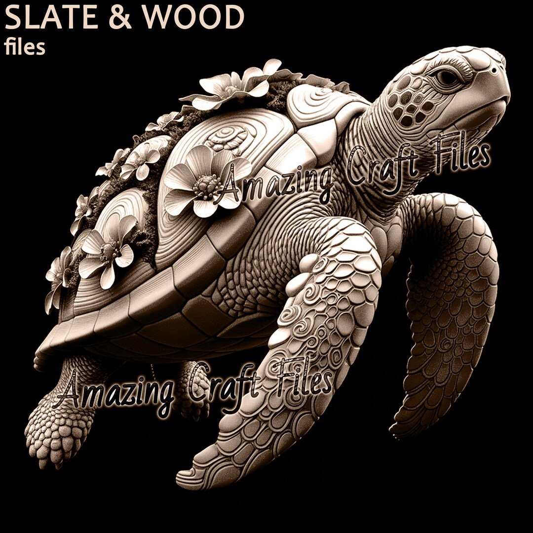 Sea Turtle 3D Illusion, Sea Turtle Laser Burn PNG Digital File, Sea ...