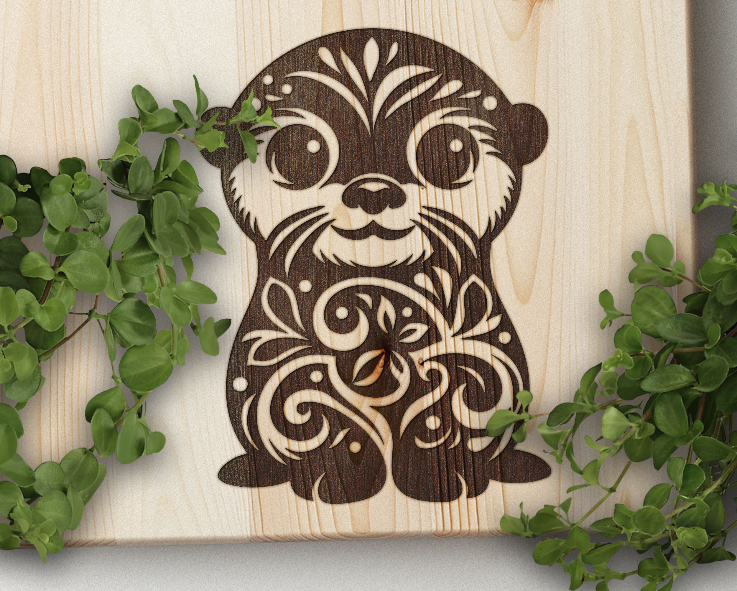 Otter Baby SVG, Cute Otter Vector Design for Cutting Machines, Otter ...