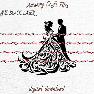 Wedding SVG, Marriage SVG, Couple Vector Design for Cutting Machines ...