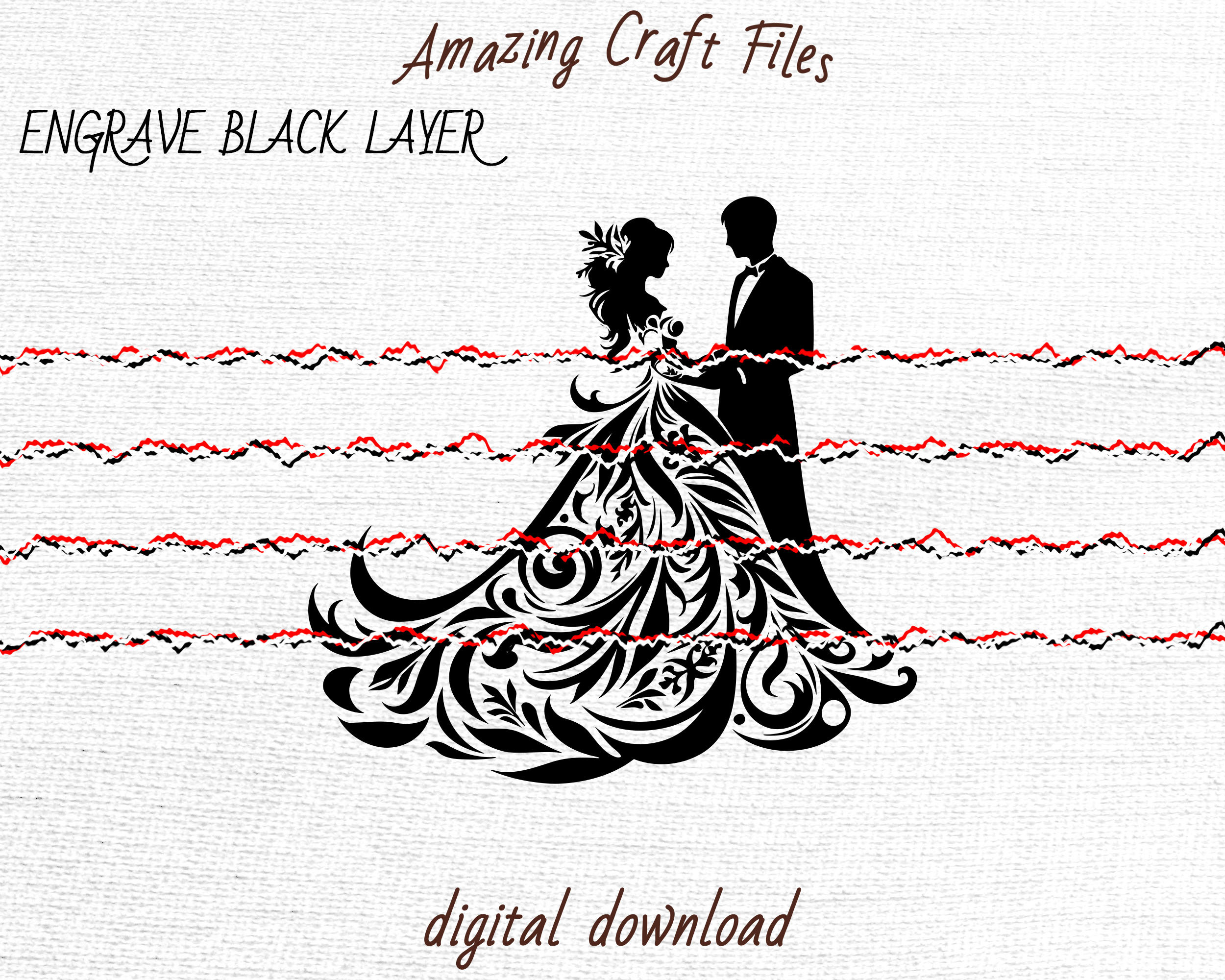 Wedding SVG, Marriage SVG, Couple Vector Design for Cutting Machines ...