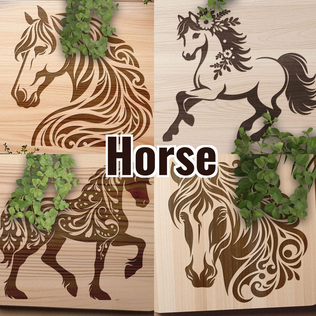 Horse SVG Bundle: Western Laser Cut Files (digital Download) - Etsy ...