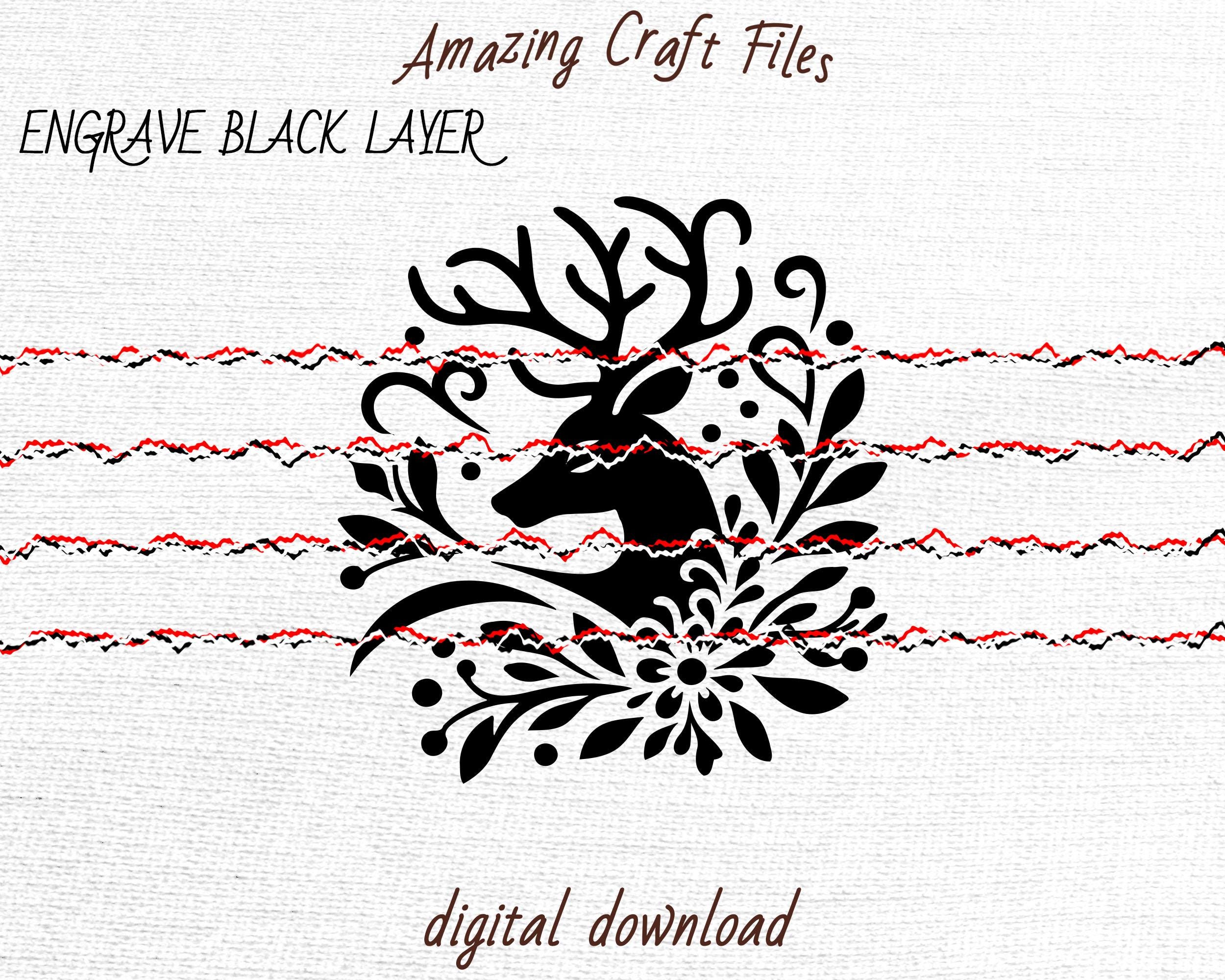 Christmas Animals SVG Laser Cut Files: Holiday Vector Designs (digital ...