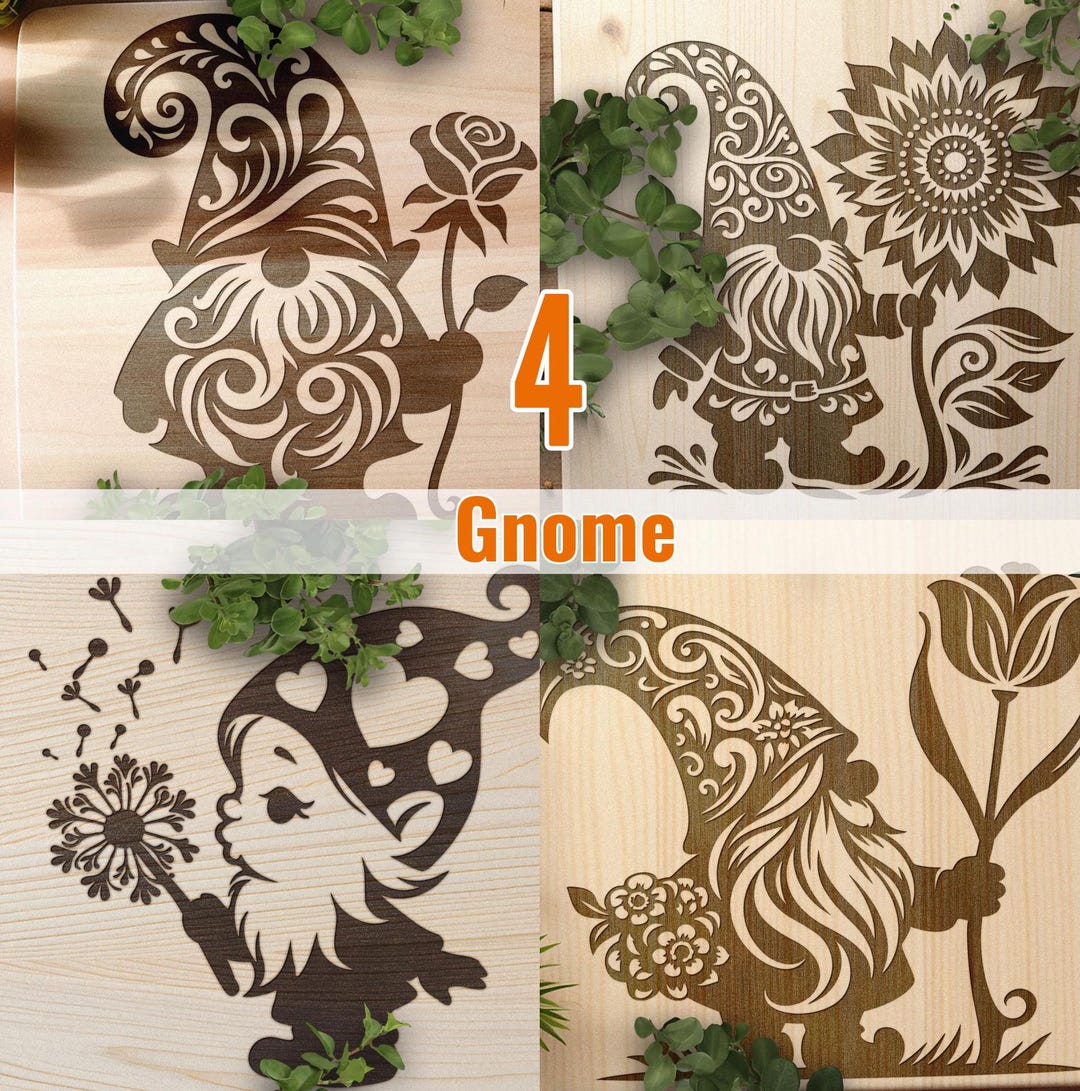 Gnome SVG Bundle, Valentine's Gnome SVG, Gnome File Set, Vector Design ...