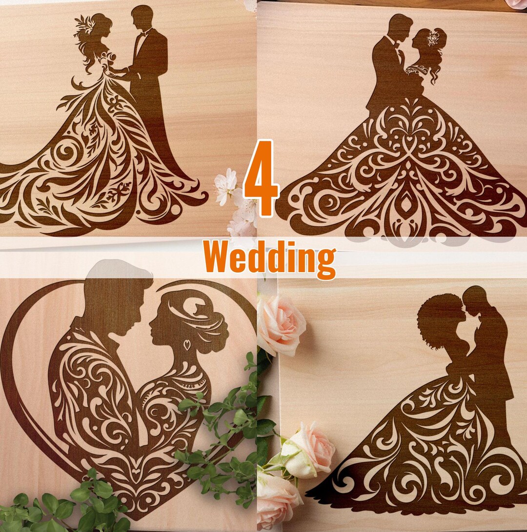 Wedding SVG Bundle, Wedding SVG, Wedding File Set, Love Vector Design ...