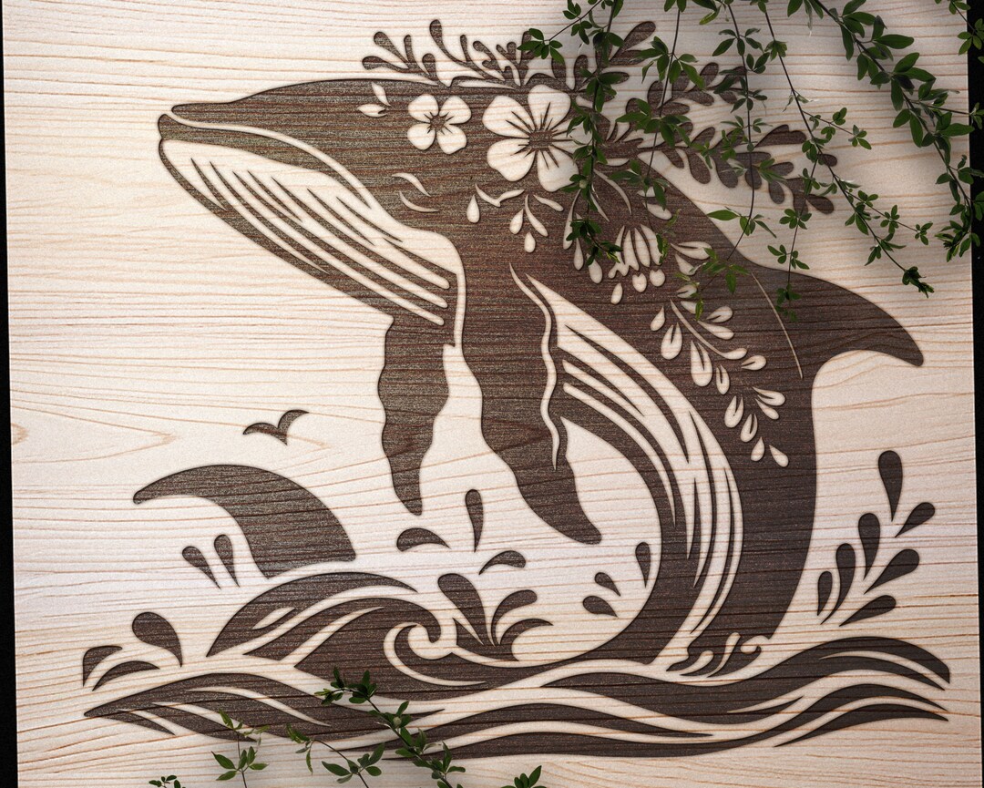 Wale SVG, Wale Vector Design for Cutting Machines, Wale PDF, Wale Laser ...