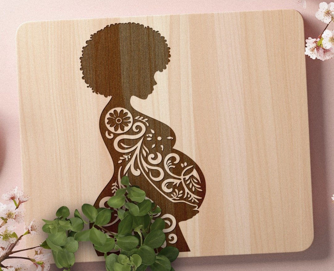 Pregnant SVG, New Mom Vector Design for Cutting Machines, Expecting PDF ...