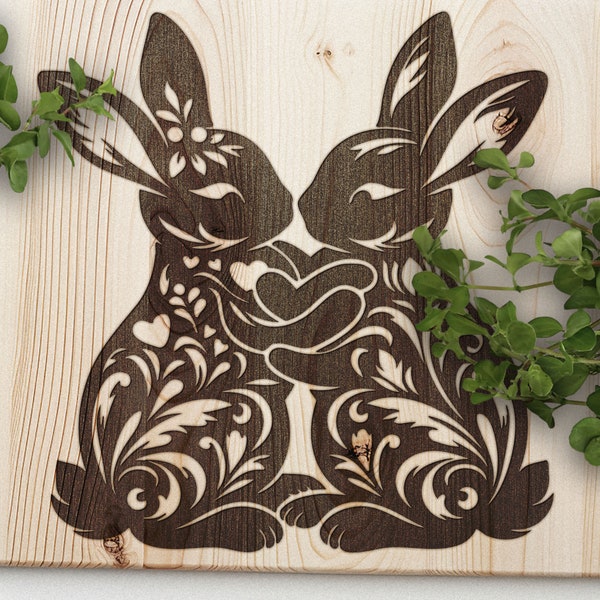 Laser Cut Rabbit - Etsy