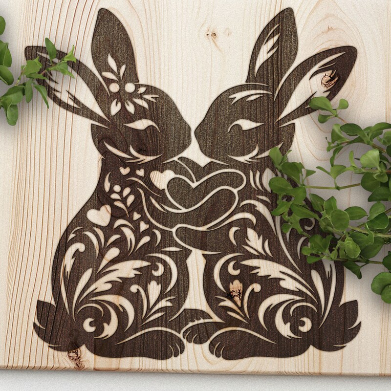 Laser Cut Rabbit - Etsy