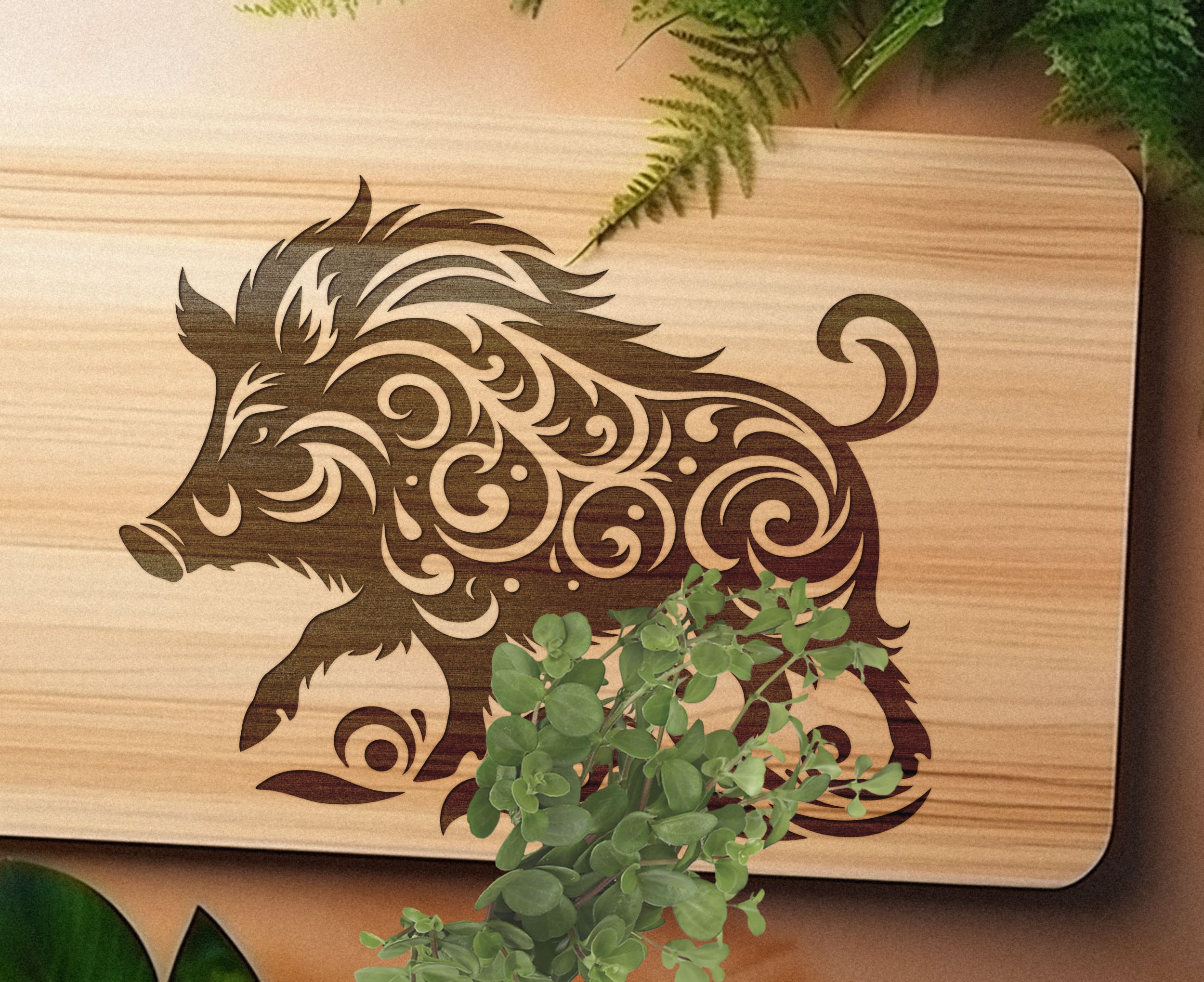 Wild Boar SVG Boar Vector Design for Cutting Machines Wild - Etsy