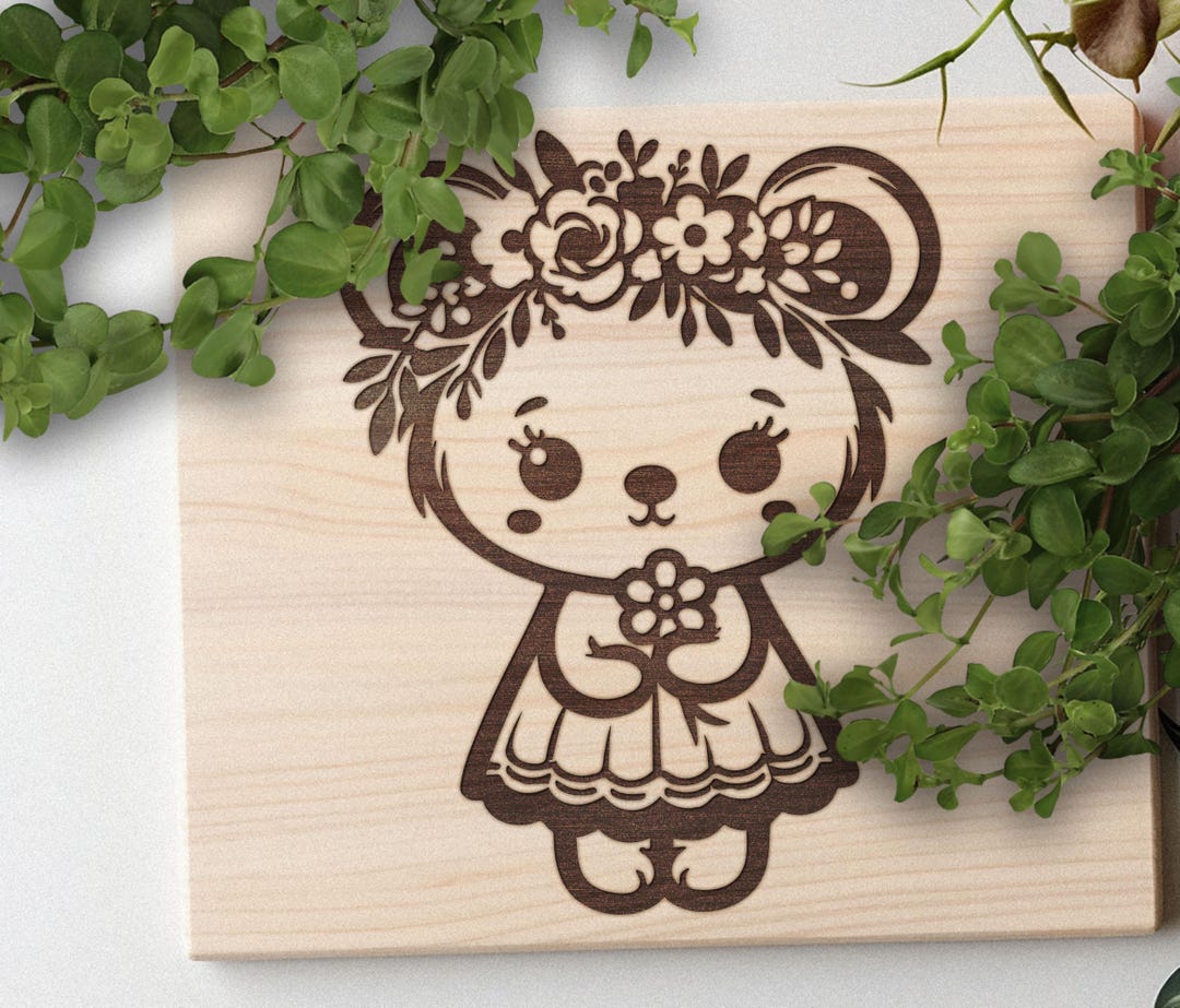 Cute Bear SVG, Bear Clipart, Vector Design for Cutting Machines, PDF ...