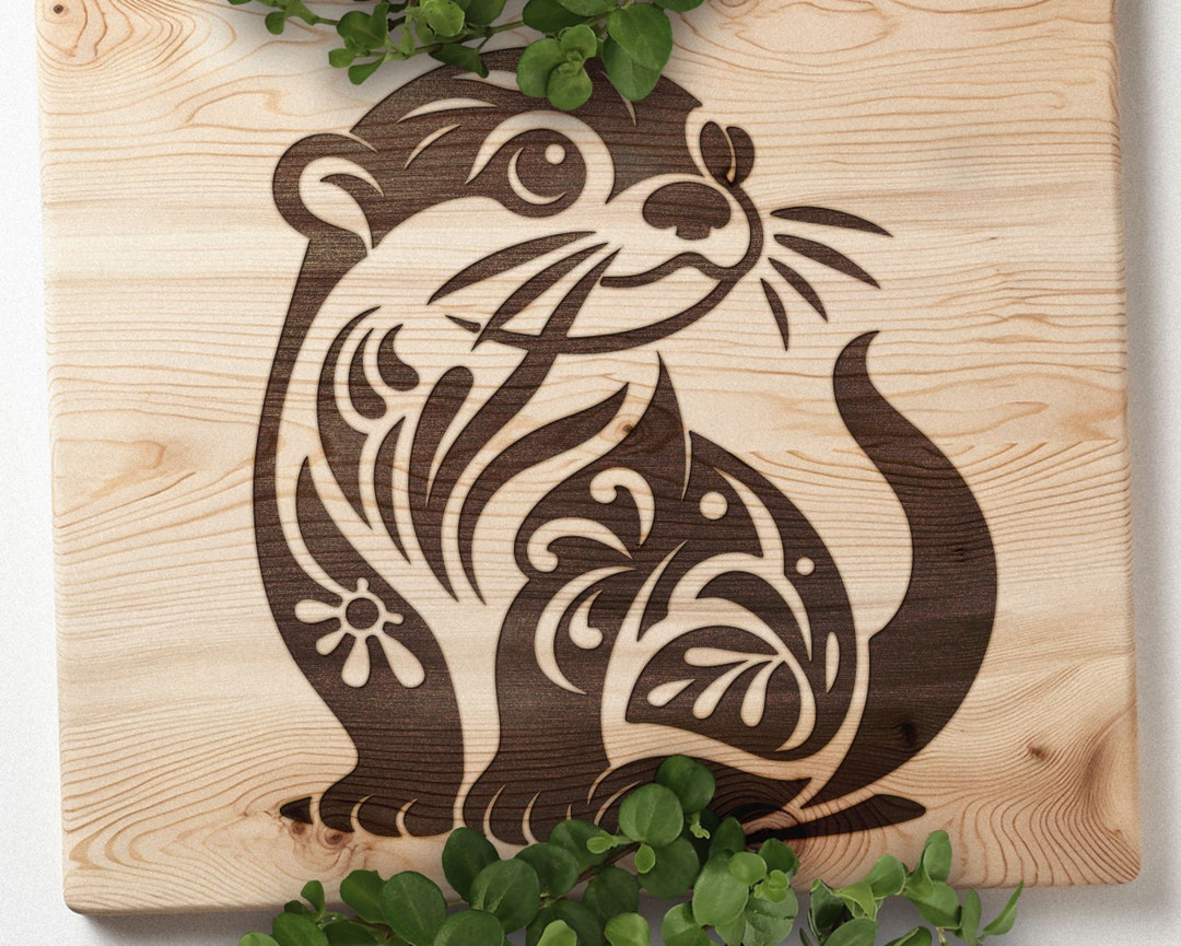 Otter Baby SVG, Otter Vector Design for Cutting Machines, Otter PNG ...