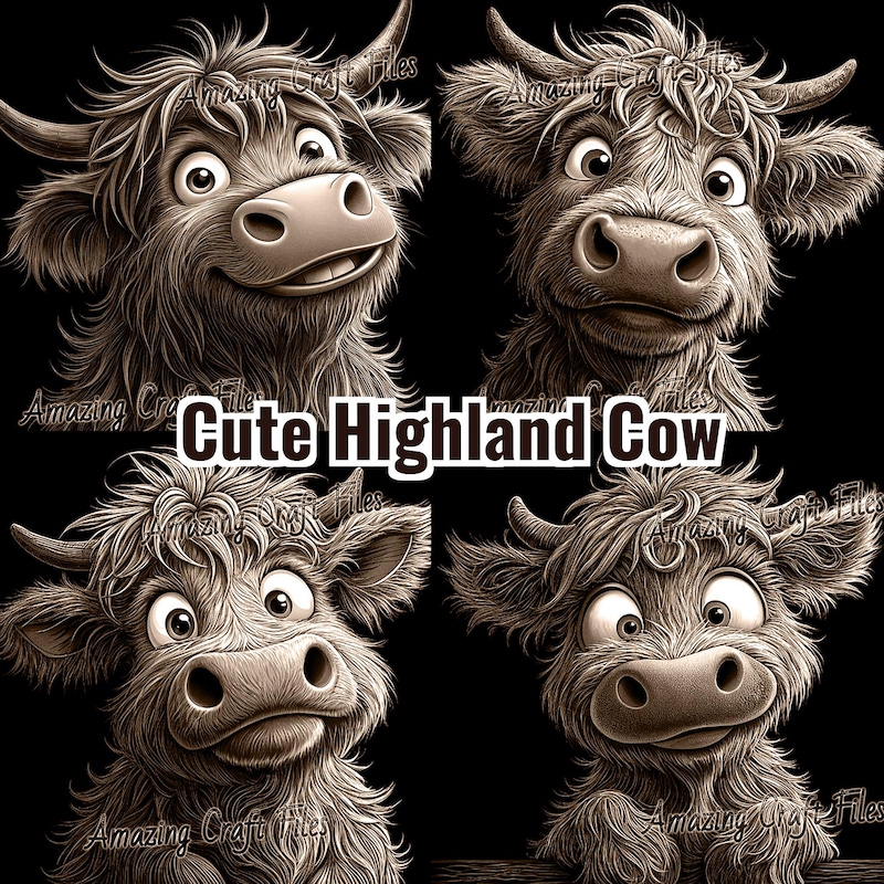 Baby Cow Laser Engraved - Etsy UK