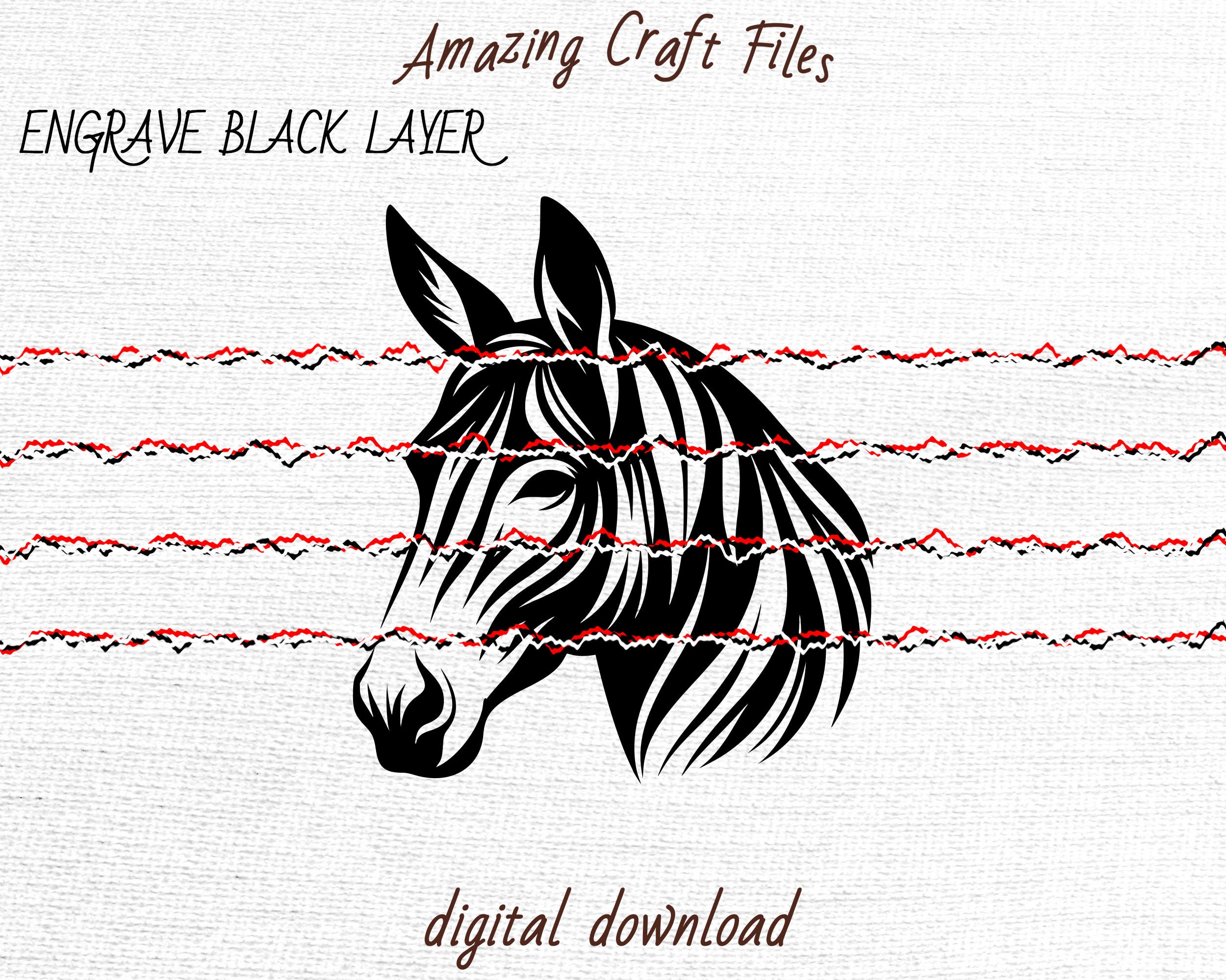 Mule SVG, Donkey Vector Design for Cutting Machines, Mules PDF, Donkey ...