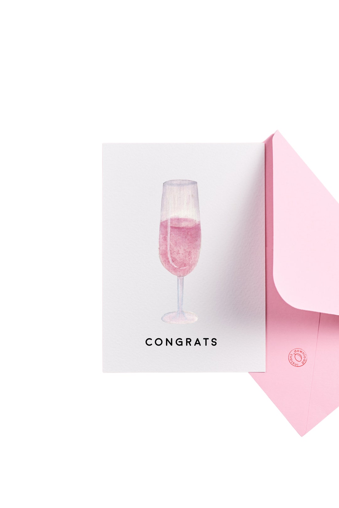 Congratulations Card, Digital Drink Card, Printable Wedding Card, New ...