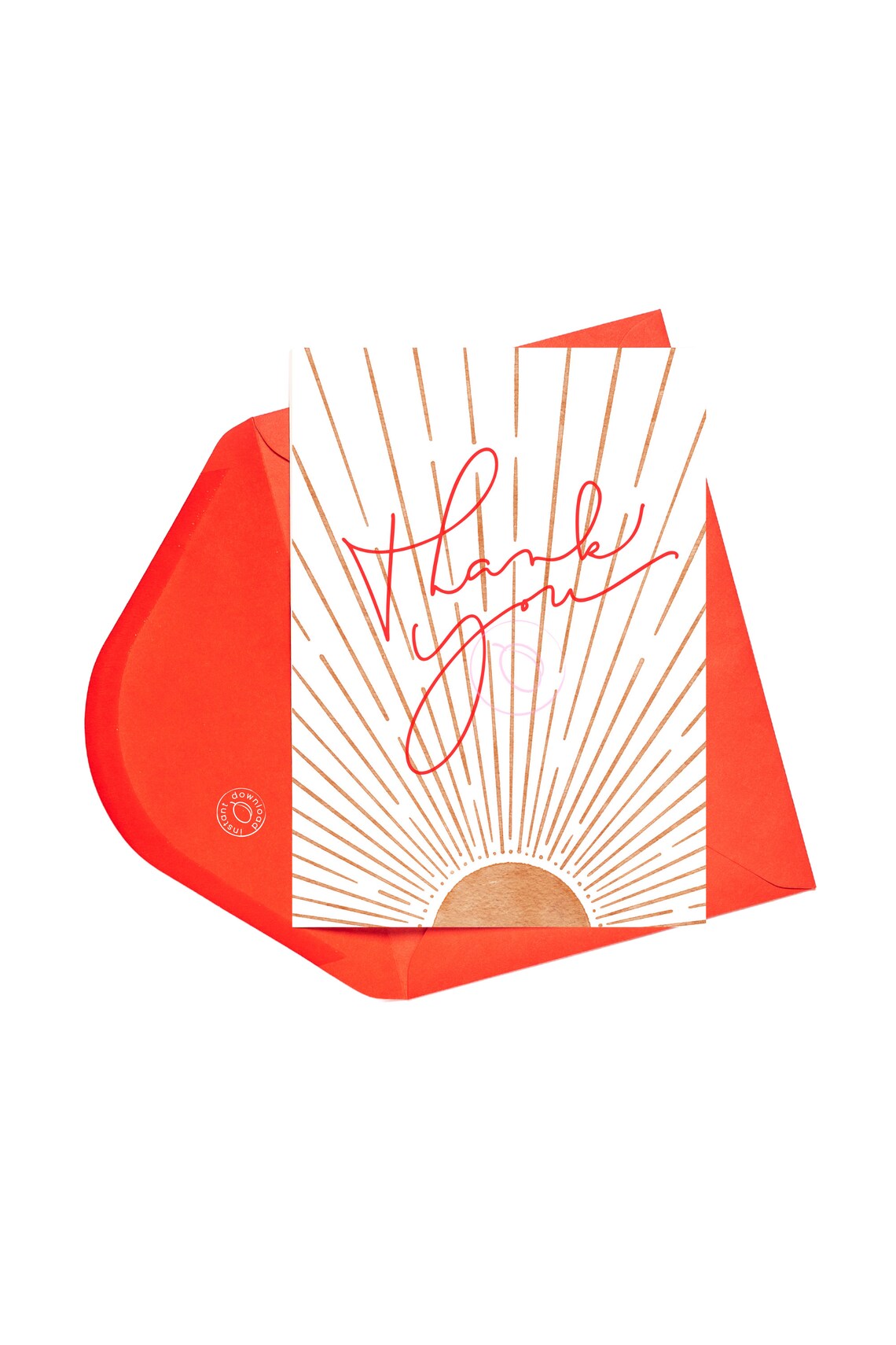 Printable Thank You Card, Sun Thank You Card, Birthday Thank You Card ...
