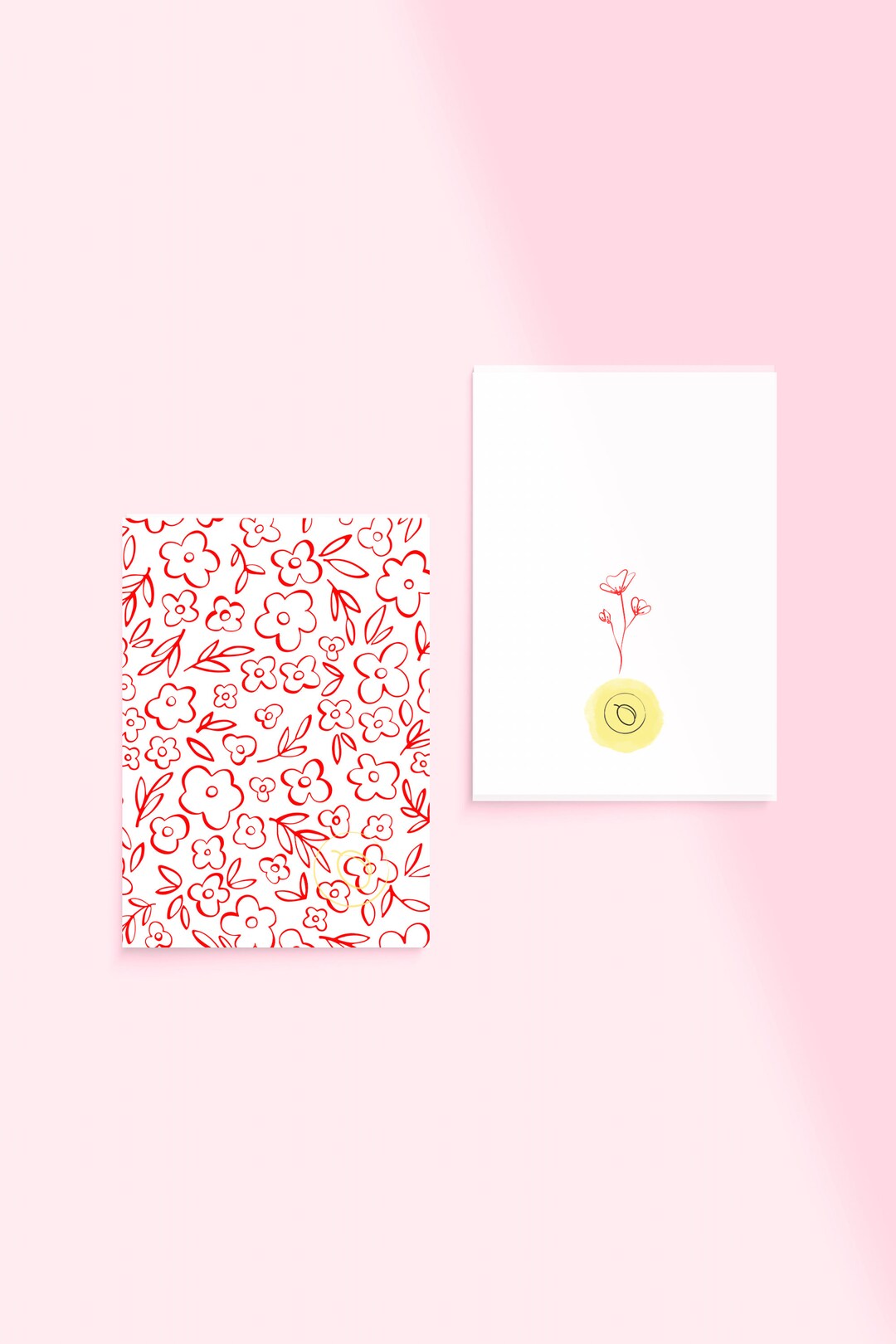 Printable Flower Card, Floral Birthday Card, Holiday Card, Friendship ...