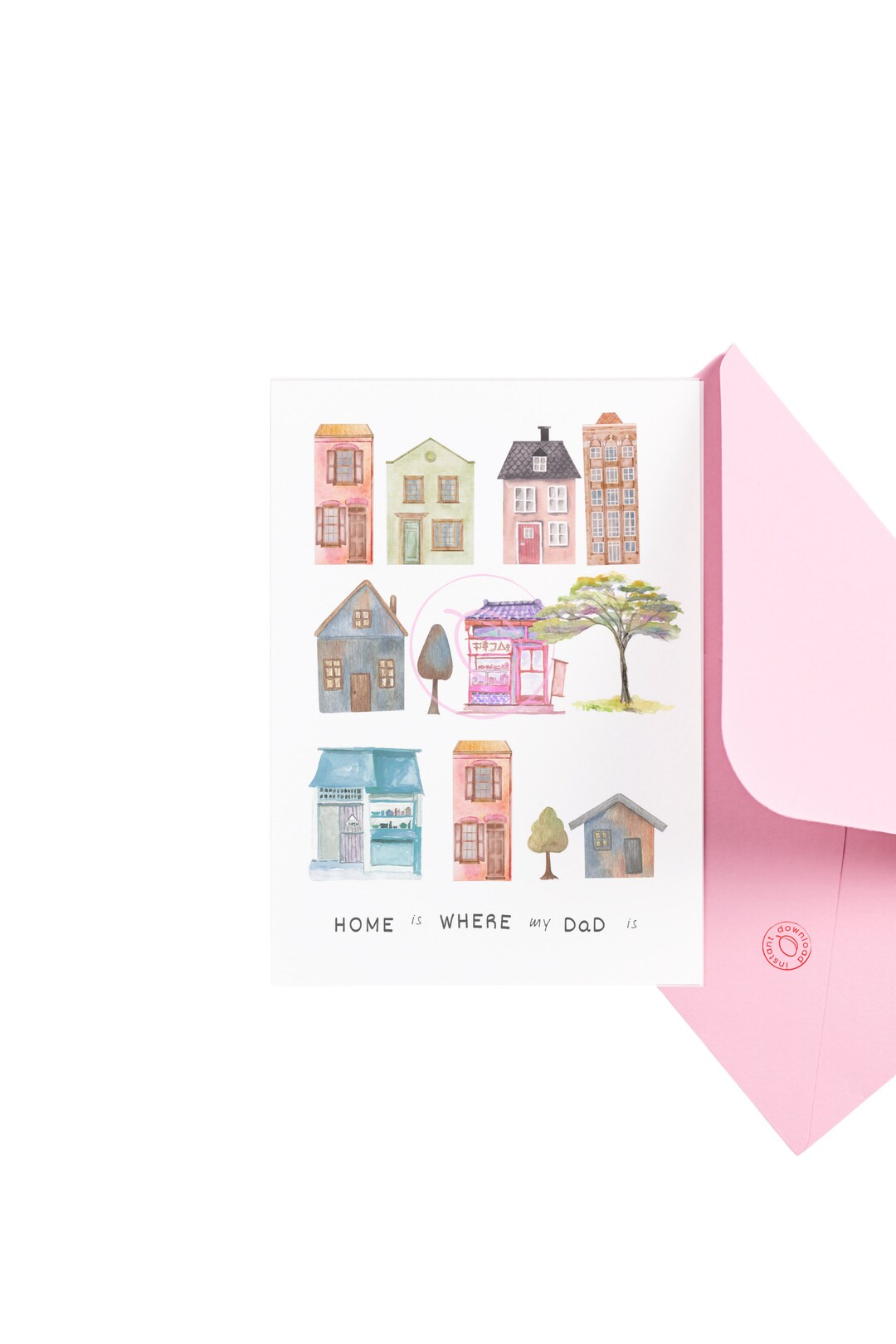 Fathers Day Card, Printable New Home Card, Dad Birthday Card, Fathers ...