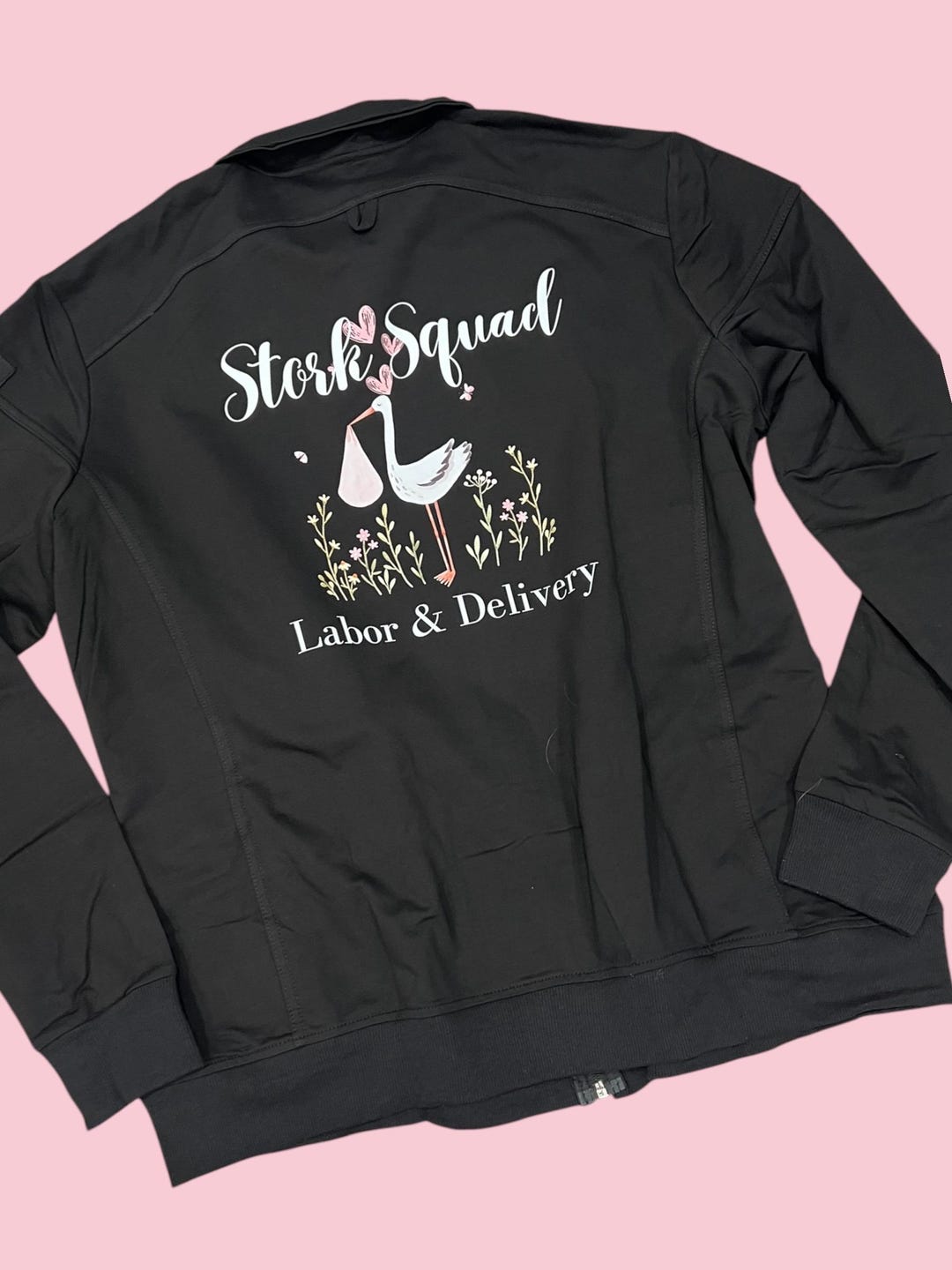 Jacket-labor and Delivery, Stork - Etsy