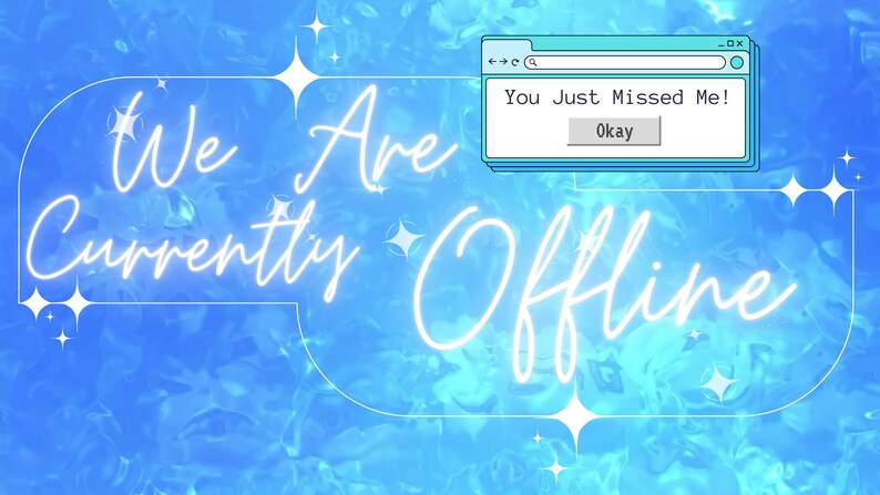 Stary Blue Oceans Stream Package Animated Stream Overlay Screen Twitch ...