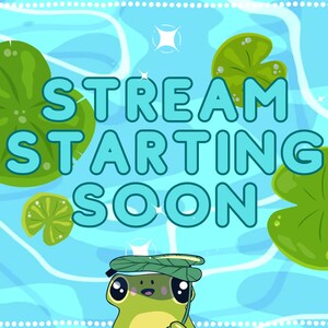 ANIMATED Lofi Froggy Twitch Overlays /frog Pond / Froggy/pond / Lofi ...