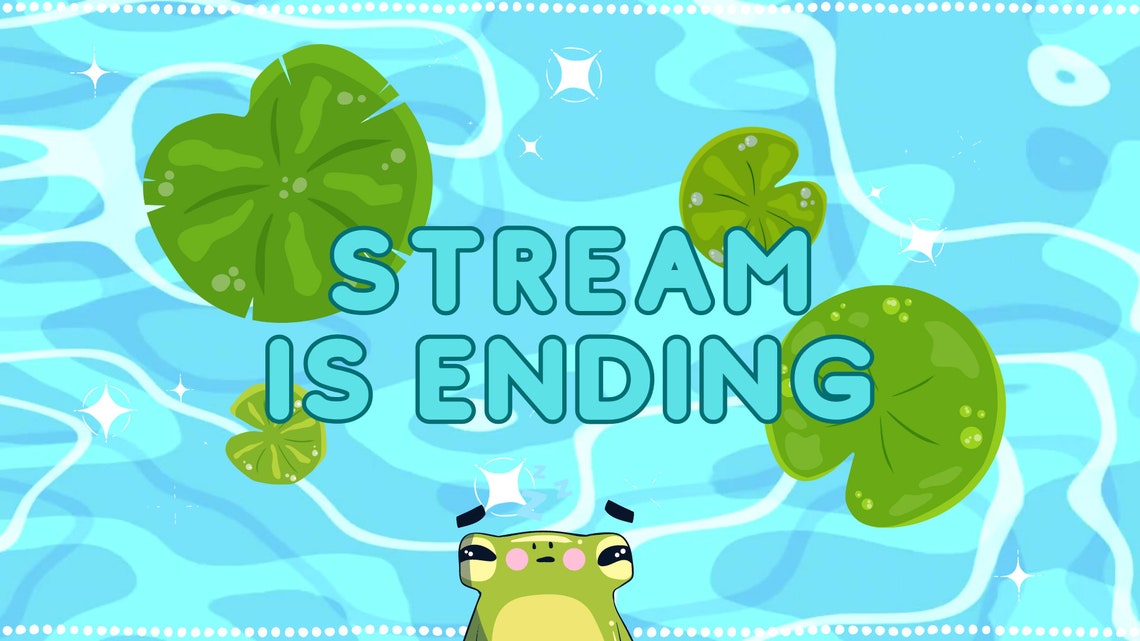ANIMATED Lofi Froggy Twitch Overlays /frog Pond / Froggy/pond / Lofi ...