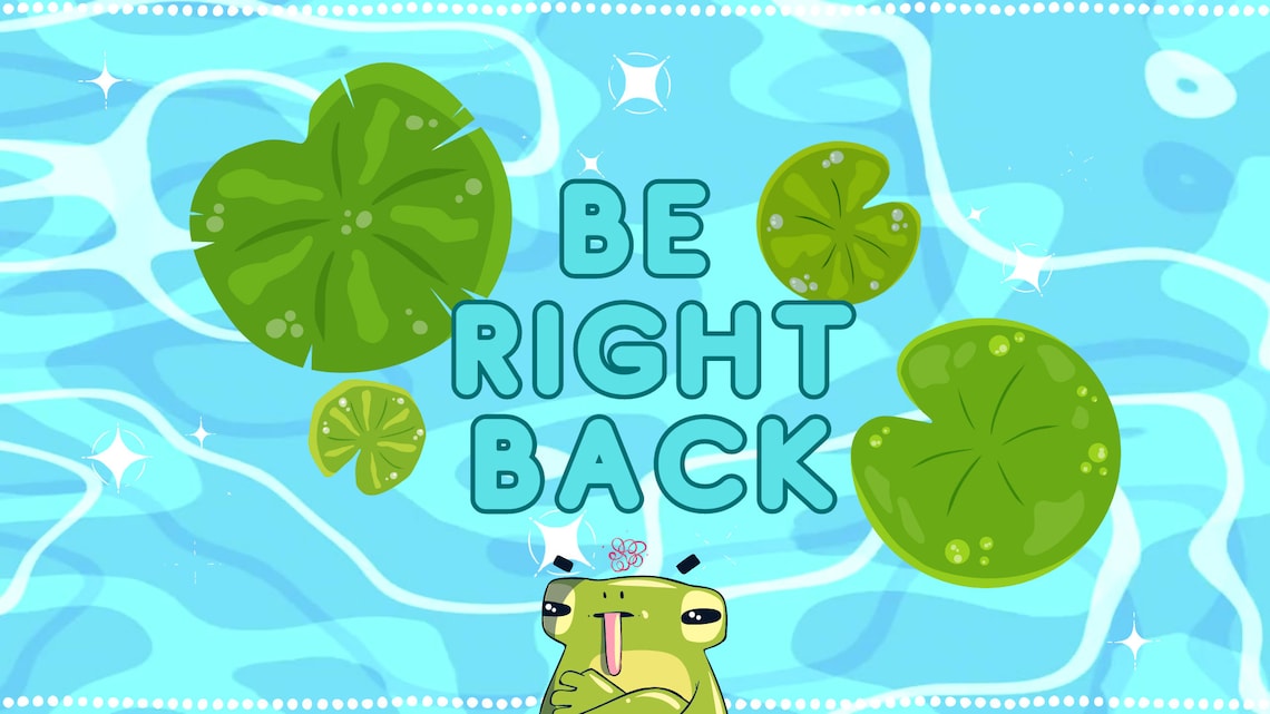 ANIMATED Lofi Froggy Twitch Overlays /frog Pond / Froggy/pond / Lofi ...