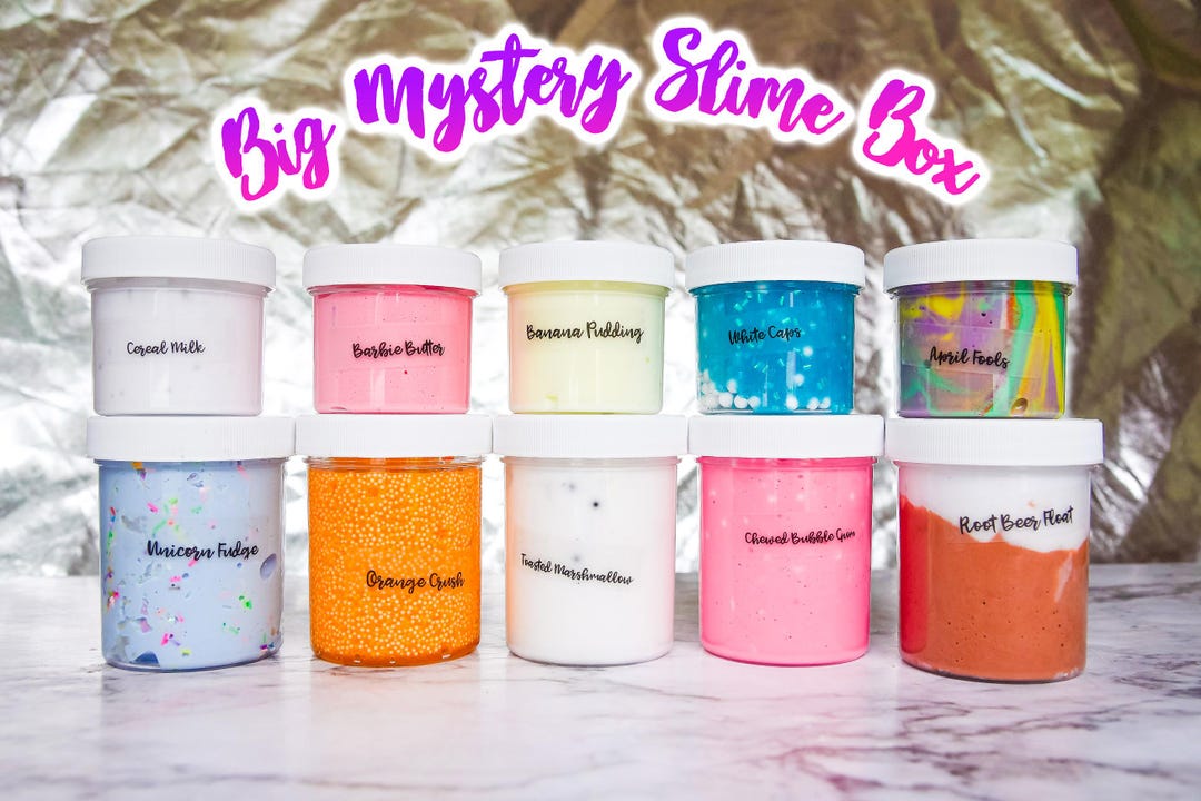 Christmas Mystery Slime Box-slimes,stuffed Animal & Candy,slime Gift - Etsy