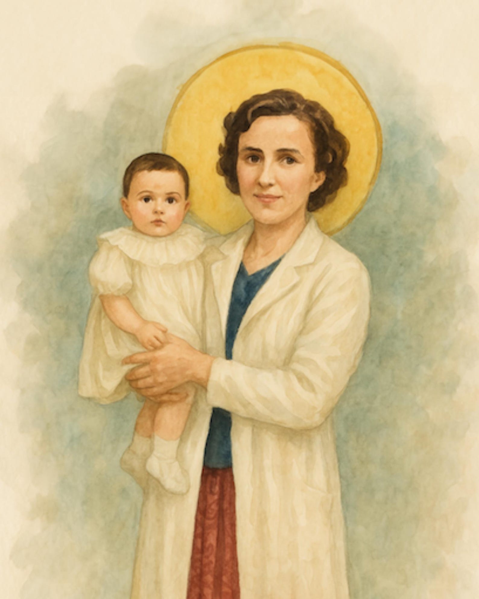 St. Gianna Molla 8x10 Art Print | Catholic Wall Decor | Pro-life Saint ...