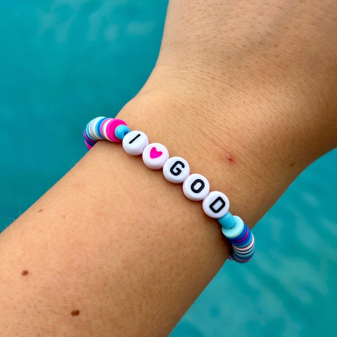 I Love God Bracelet - Etsy