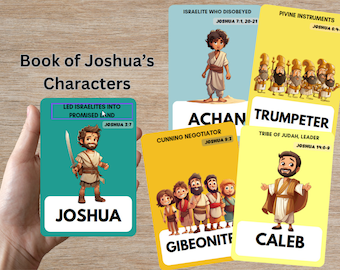 Genesis Series Bible Character Flashcards for Kids, Christian Education ...