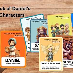 Book of Daniel Flashcards: Bible Character Cards (digital Download) - Etsy