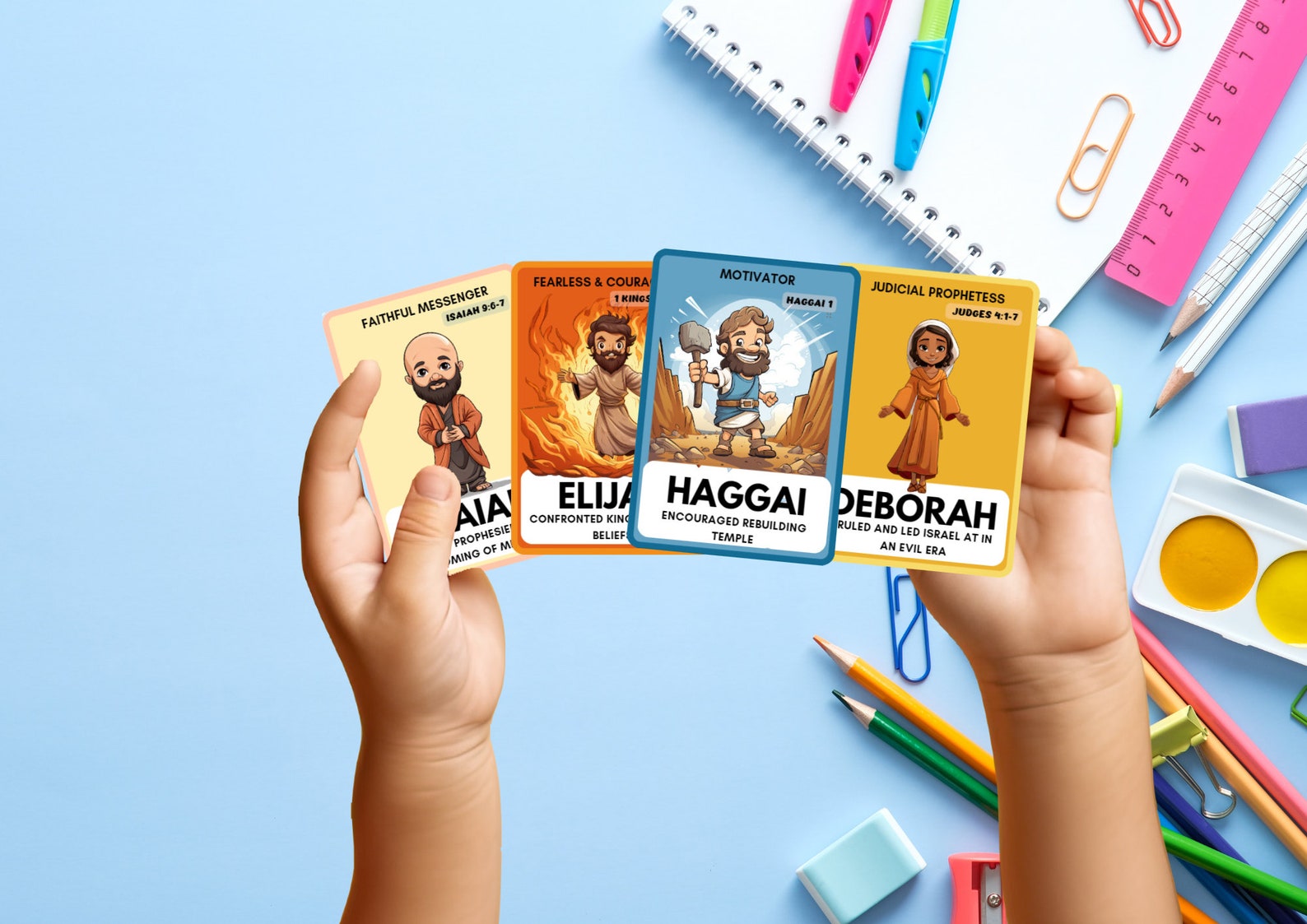 Bible Character Flashcards: Prophet Series, Christian Education ...