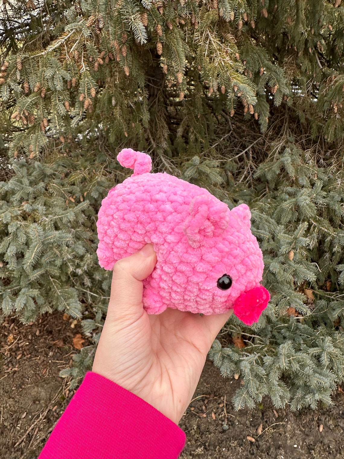 Mini Pig Plushie | Stress Ball | Stuffie | Desk Pet - Etsy