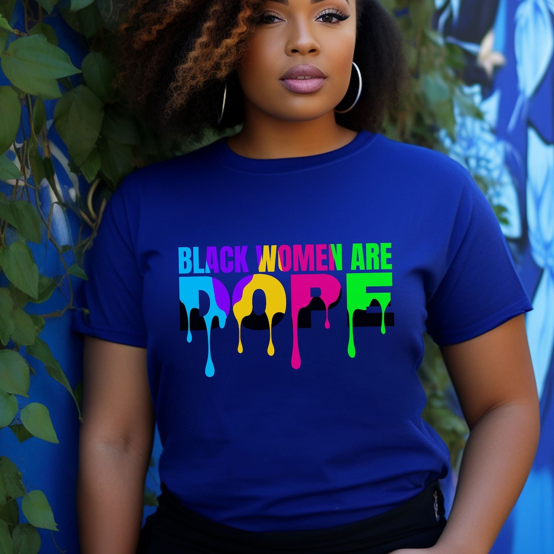 Black Women Affirmation Shirt Black Pride African American Woman Shirt ...